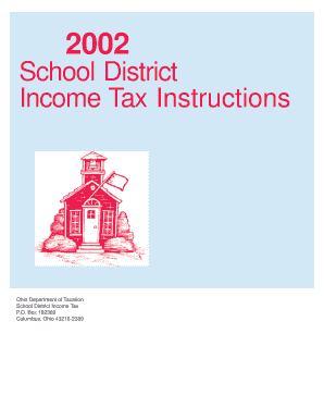 Fillable Online COMPLETING THE SCHOOL DISTRICT INCOME TAX RETURN Fax ...