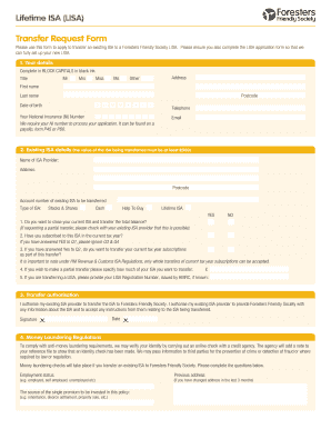 Fillable Online Lifetime ISA (LISA) Fax Email Print - pdfFiller