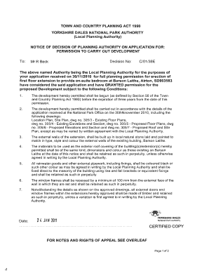 Fillable Online pacsplanning yorkshiredales org (Local Planning ...