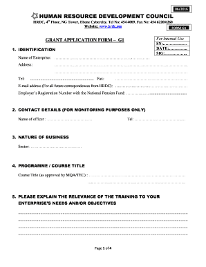 Fillable Online HUMAN RESOURCE DEVELOPMENT COUNCIL Fax Email Print ...