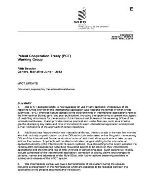 Fillable Online ePCT UPDATE Fax Email Print - pdfFiller