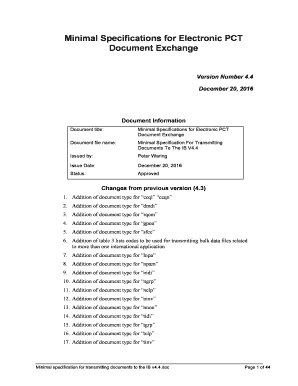 Fillable Online Minimal Specifications for Electronic PCT Fax Email ...