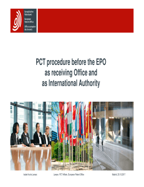 Fillable Online PCT procedure before the EPO Fax Email Print - pdfFiller