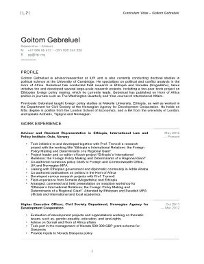 Goitom Gebreluel - Fill Online, Printable, Fillable, Blank | pdfFiller