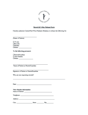 Fillable Online Record & X-Ray Release Form Fax Email Print - pdfFiller