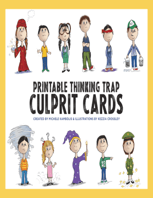 Fillable Online PRINTABLE THINKING TRAP Fax Email Print - pdfFiller