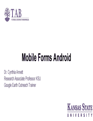 Fillable Online Mobile Forms Android Fax Email Print - pdfFiller