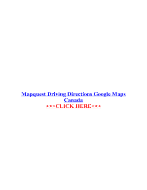 Fillable Online Mapquest Driving Directions Google Maps Fax Email Print ...