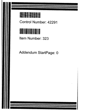 Fillable Online Control Number : 42291 Fax Email Print - pdfFiller