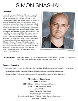 Fillable Online SIMON SNASHALL Fax Email Print - pdfFiller
