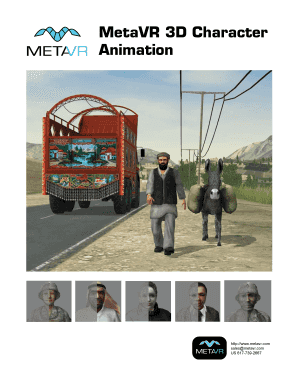 Fillable Online MetaVR 3D Character Fax Email Print - pdfFiller