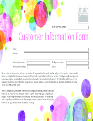 Fillable Online Tenant Reference number: Fax Email Print - pdfFiller