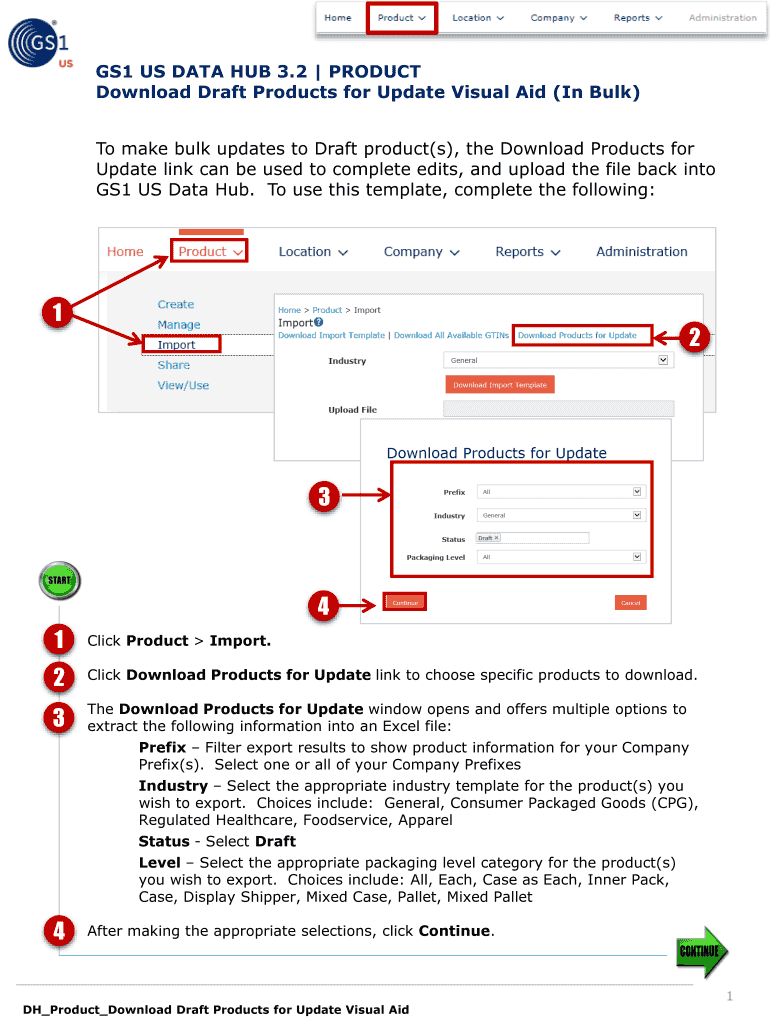 Fillable Online GS1 US DATA HUB 3 Fax Email Print - pdfFiller
