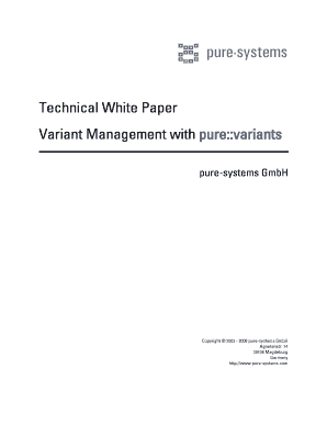 Fillable Online Variant Management with pure::variants Fax Email Print ...
