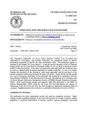 Fillable Online AIR FORCE INSTRUCTION 51-602 Fax Email Print - pdfFiller