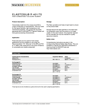 Fillable Online ELASTOSIL R 401/70 Fax Email Print - pdfFiller