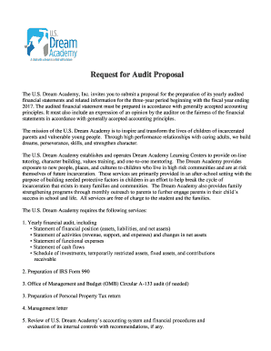 Fillable Online Request for Audit Proposal Fax Email Print - pdfFiller