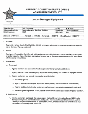 Fillable Online Lost or Damaged Equipment Fax Email Print - pdfFiller