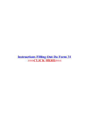Fillable Online Instructions Filling Out Da Form 31 Fax Email Print ...