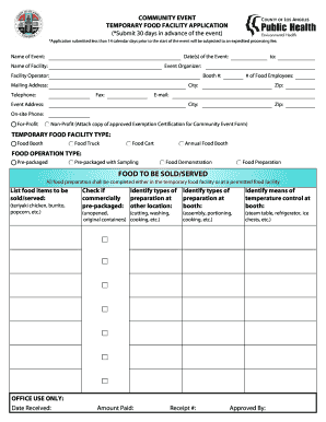 Fillable Online Food Cart Application Fax Email Print - pdfFiller