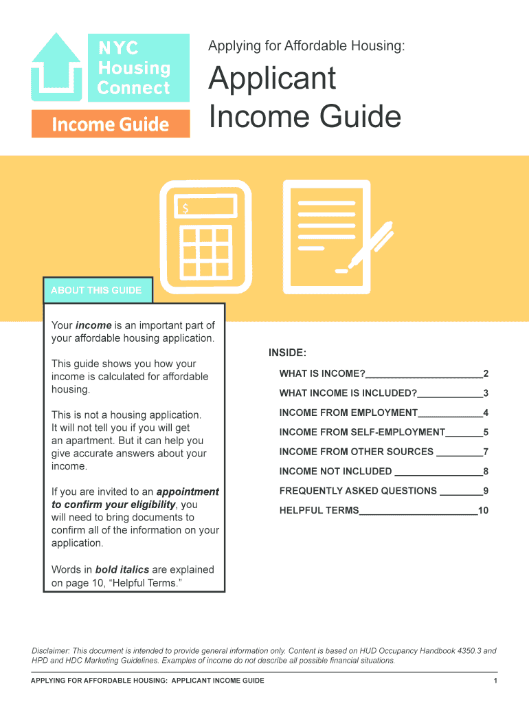 Fillable Online Applying for Affordable Housing: Fax Email Print - pdfFiller