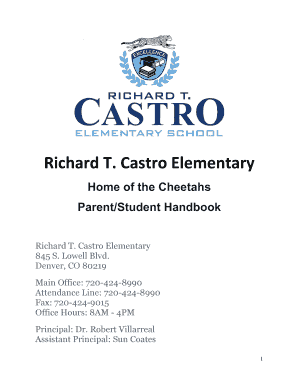 Fillable Online Castro Elementary Fax Email Print - pdfFiller