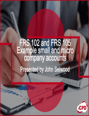 Fillable Online FRS 102 and FRS 105 Fax Email Print - pdfFiller