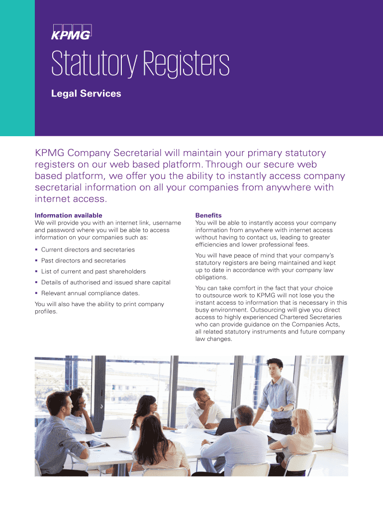 Fillable Online Statutory Registers Fax Email Print - pdfFiller