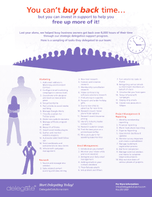 Fillable Online You cant buy back time Fax Email Print - pdfFiller