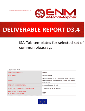 Fillable Online DELIVERABLE REPORT D3 Fax Email Print - pdfFiller