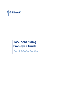 Fillable Online TASS Scheduling Fax Email Print - pdfFiller