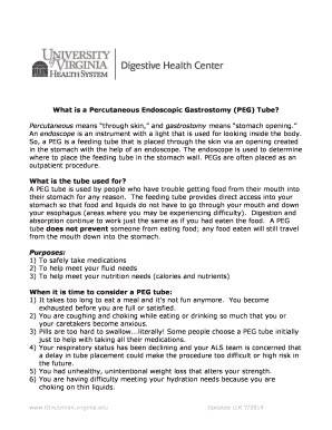 Percutaneous Endoscopic Gastrostomy Peg - Fill Online, Printable ...