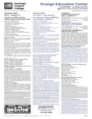 Fillable Online Orange Education Center Fax Email Print - pdfFiller