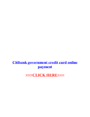 Fillable Online Citibank government credit card online Fax Email Print ...