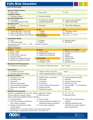 Fillable Online Medication Management and Fall Prevention in Fax Email ...