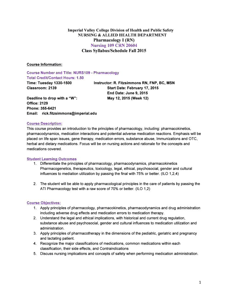 Fillable Online Imperial Valley College Division of Health and Public Safety Fax Email Print ...