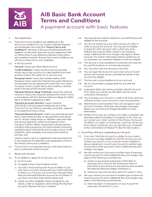 Fillable Online AIB Basic Bank Account Fax Email Print - pdfFiller