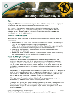 Fillable Online Building Employee Buy-In Fax Email Print - pdfFiller
