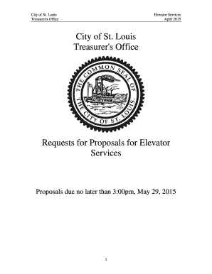 Fillable Online Requests for Proposals for Elevator Fax Email Print ...