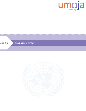 Fillable Online SLA Work Order Fax Email Print - pdfFiller