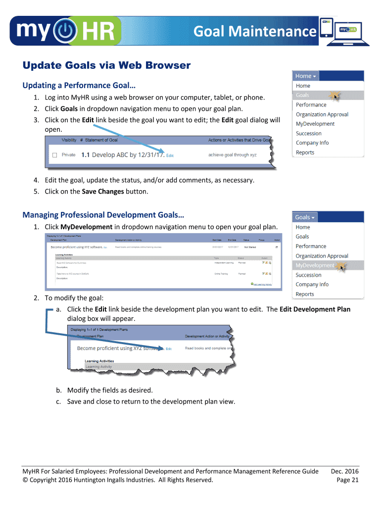 Fillable Online Goal Maintenance Fax Email Print - pdfFiller