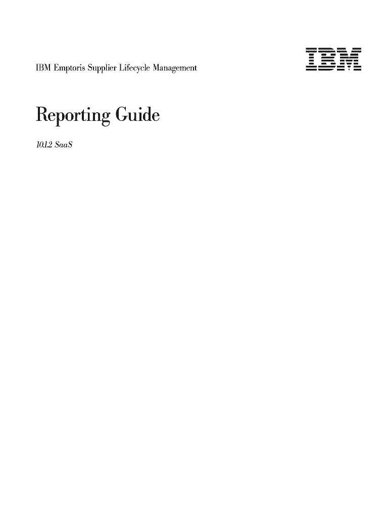 Fillable Online IBM Emptoris Supplier Lifecycle Management Fax Email ...