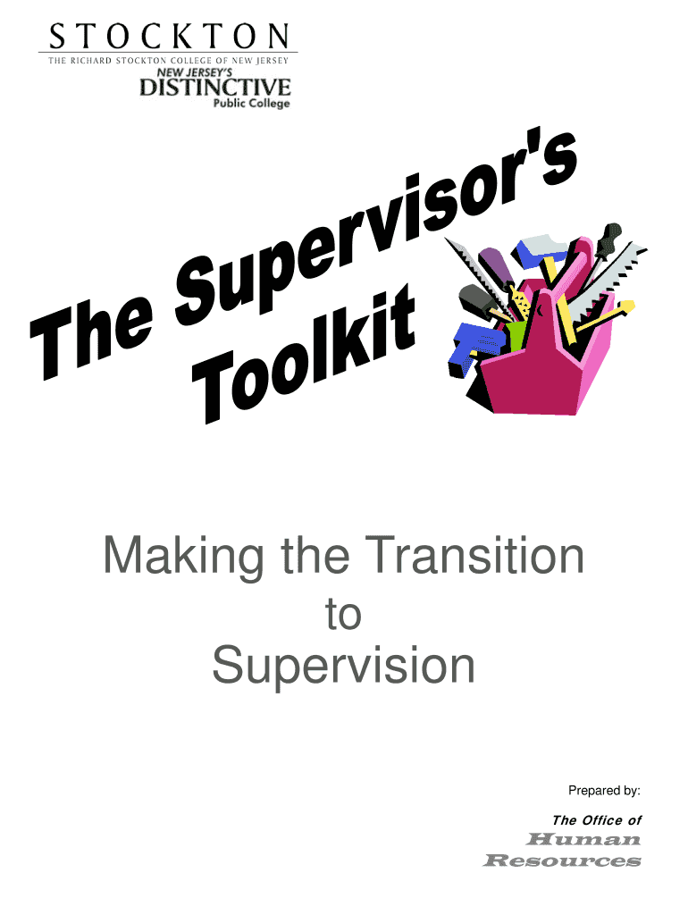Fillable Online Supervisors Toolkit Fax Email Print - pdfFiller