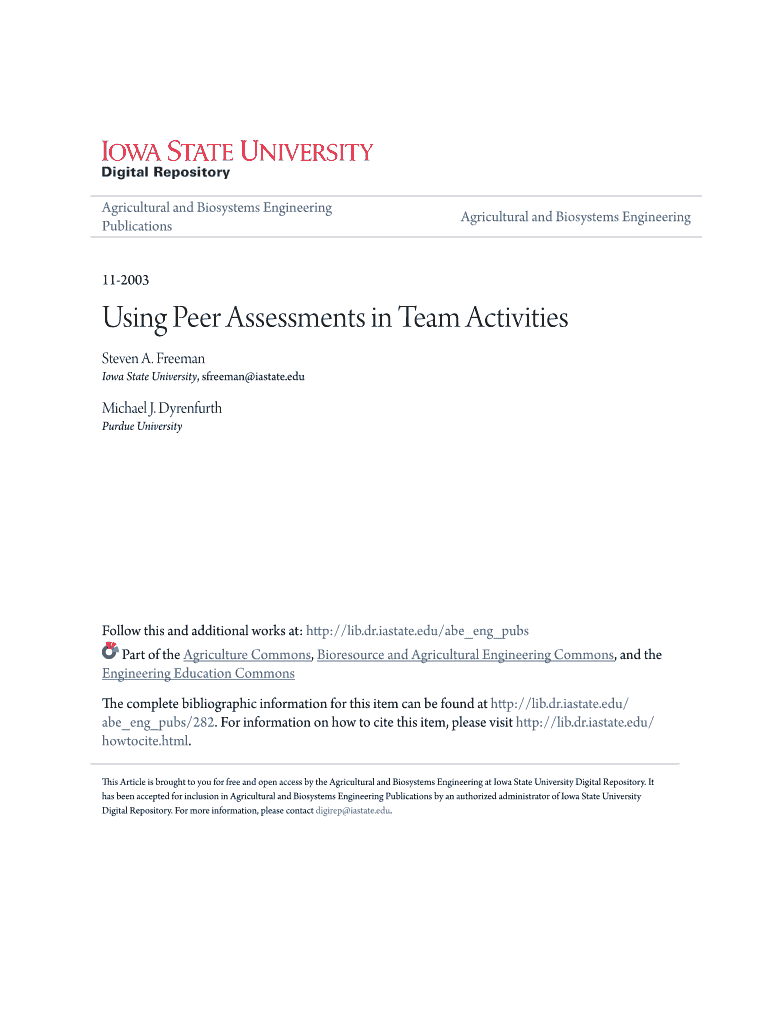 Fillable Online Iowa State University, sfreemaniastate Fax Email Print ...