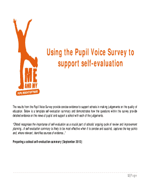 Fillable Online Using the Pupil Voice Survey to Fax Email Print - pdfFiller