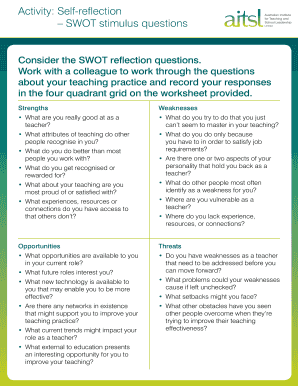 Fillable Online Activity: Self-reflection Fax Email Print - pdfFiller