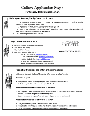 Fillable Online College Application Steps Fax Email Print - pdfFiller