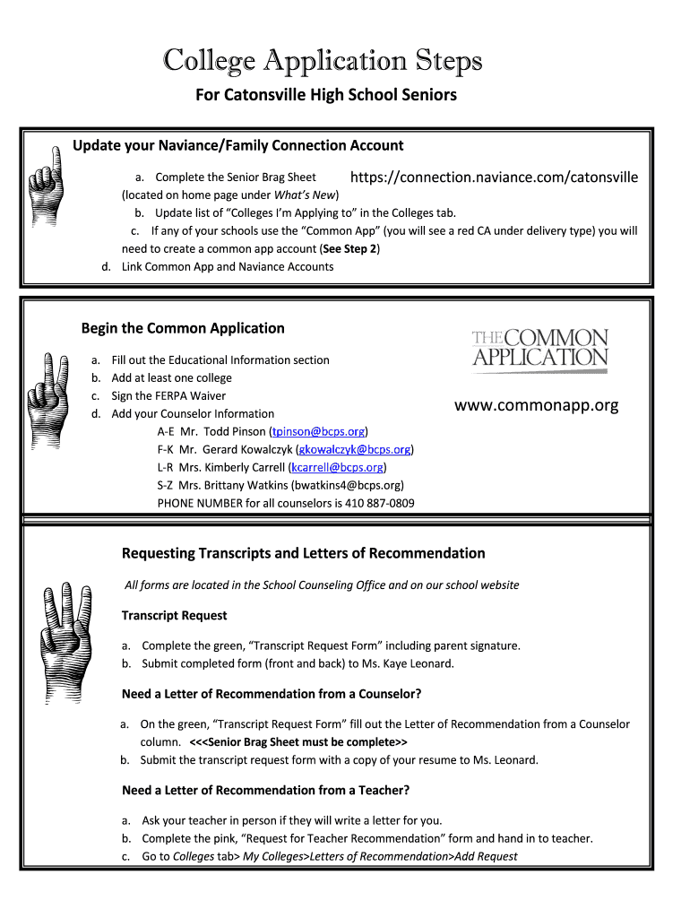 Fillable Online College Application Steps Fax Email Print - pdfFiller