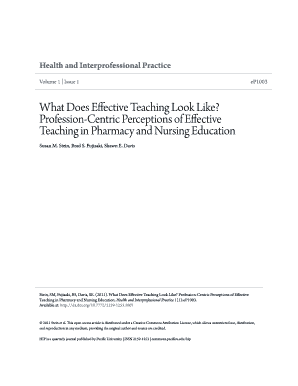 Fillable Online What Does Effective Teaching Look Like Fax Email Print ...