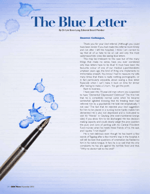 Fillable Online The Blue Letter Fax Email Print - pdfFiller